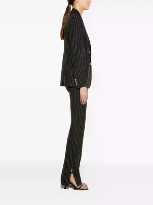 Emilio Pucci Pinstripe Rhinestone Embellished Blazer