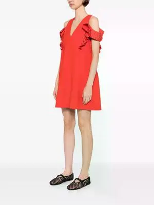 Stine Goya Ruffle-sleeves Mini Dress