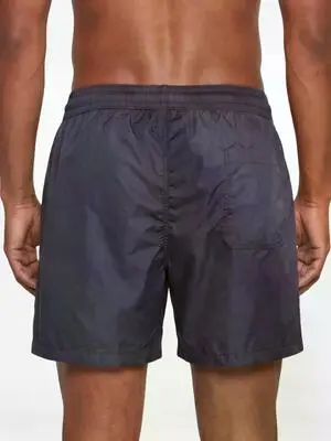THE (ALPHABET) Elasticated-waist Swim Shorts - Blue