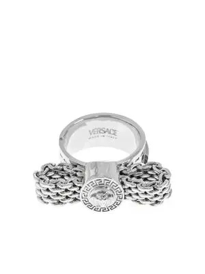 Versace Medusa Chain Ring