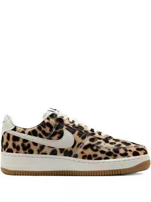 Nike Air Force 1 Leopard-print Sneakers - Brown