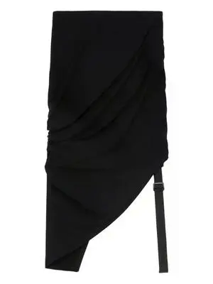 Helmut Lang Draped Asymmetrical Skirt