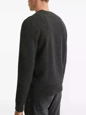 YVES SALOMON Two-tone Reversible Knit Jumper