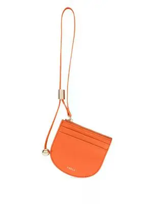 Furla Laura Leather Strap Cardholder - Orange