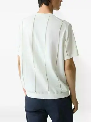 Theory Striped Cotton Sweater