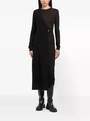 Ports 1961 Asymmetrical Buttoned Midi Dress