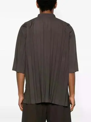 Issey Miyake Pleated Shirt - Brown