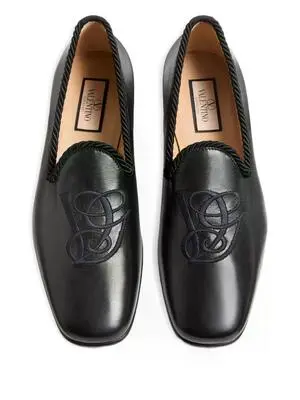 Valentino Garavani Les Alcôvettes Leather Loafers