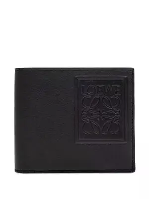 Loewe Embossed Leather Wallet - Black
