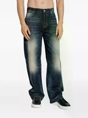 Alexander McQueen Faded Jeans