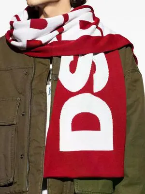 Dsquared2 Logo Knitted Scarf