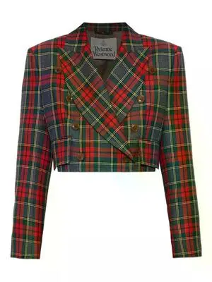 VIVIENNE WESTWOOD Double-breasted Cropped Blazer