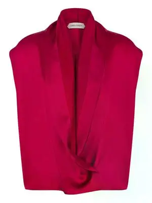 Alberta Ferretti Satin Blouse - Pink