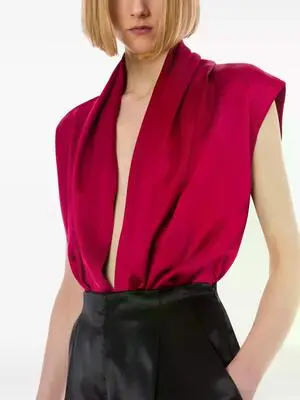 Alberta Ferretti Satin Blouse - Pink