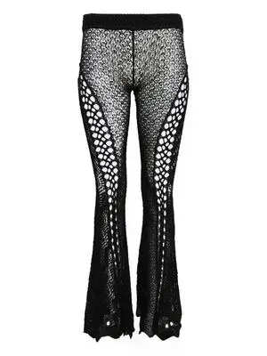 ROBERTA EINER Crochet Flared Trousers