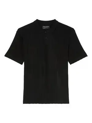 Marc O'polo Ribbed Short-sleeves Polo Shirt