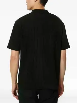 Marc O'polo Ribbed Short-sleeves Polo Shirt