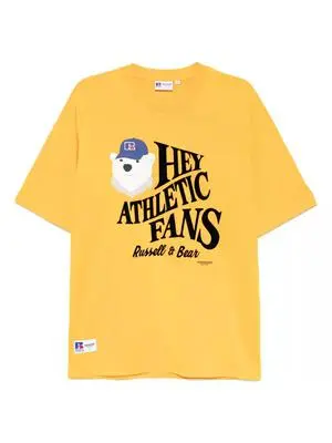 CHOCOOLATE X Russell Athletic Graphic-print T-shirt - Yellow