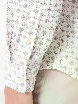 Marc O'polo Geometric-print Long-sleeve Shirt