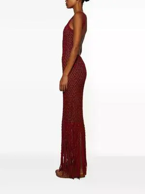 DIOTIMA Gala Fringe-detail Knitted Dress