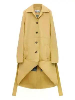 Loewe Button-up Coat - Neutrals