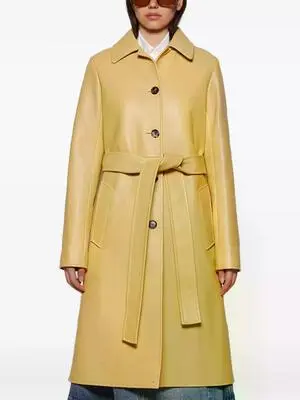 Loewe Button-up Coat - Neutrals