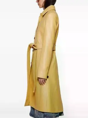 Loewe Button-up Coat - Neutrals
