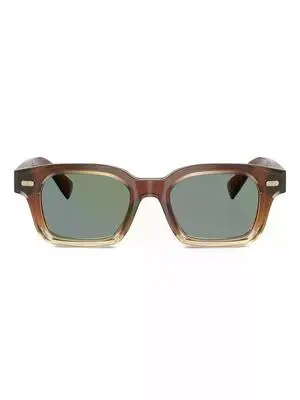 Brunello Cucinelli Square-frame Sunglasses - Brown