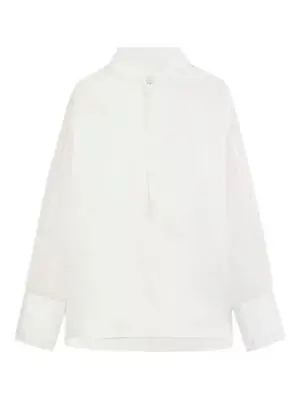 Helmut Lang Silk-panelled Blouse