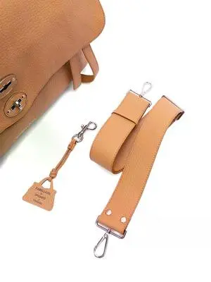 ZANELLATO Textured Leather Postina Spinnaker Tote - Brown