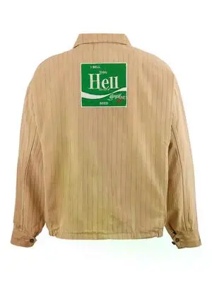 SAINT MXXXXXX Pinstripe Zip-up Jacket