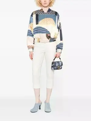 Fendi Reversible Cropped Bomber Jacket - Blue