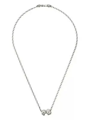 Werkstatt:München Two Skulls Necklace - Silver