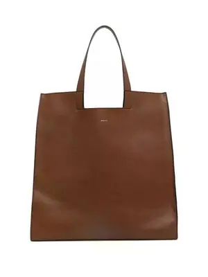 Bally Leather Tote Bag - Brown