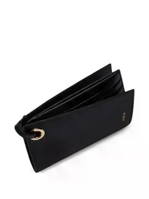Furla Laura Leather Strap Cardholder - Black