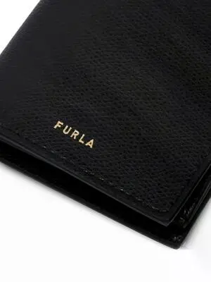 Furla Laura Leather Strap Cardholder - Black
