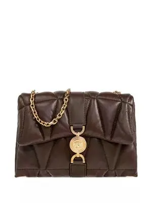 Versace Kleio Quilted Mini Shoulder Bag - Brown