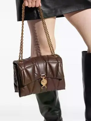 Versace Kleio Quilted Mini Shoulder Bag - Brown