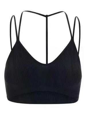 ANDREĀDAMO Ribbed Jersey Bra - Black