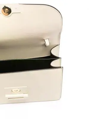 Victoria Beckham Mini Dorian Leather Shoulder Bag - White