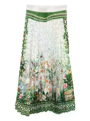 MARY KATRANTZOU Pleated Uni Skirt - Blue