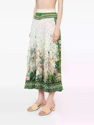 MARY KATRANTZOU Pleated Uni Skirt - Blue