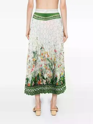 MARY KATRANTZOU Pleated Uni Skirt - Blue
