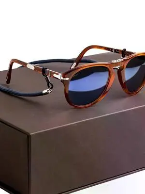 Persol Folding Round Sunglasses