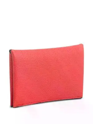 VALEXTRA Textured Leather Card Holder