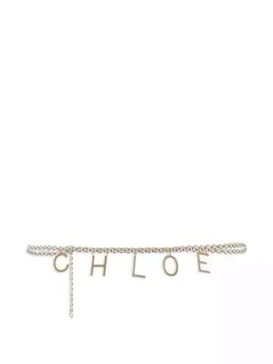 Chloé Lettered Chain Belt - Gold