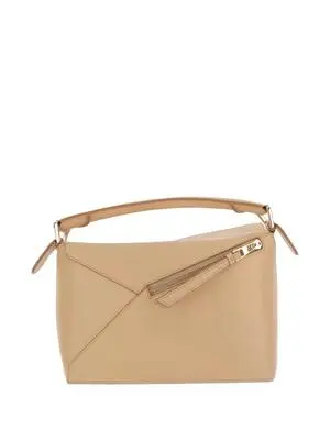 Loewe Anagram Geometric Shoulder Bag - Neutrals