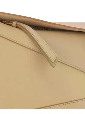Loewe Anagram Geometric Shoulder Bag - Neutrals