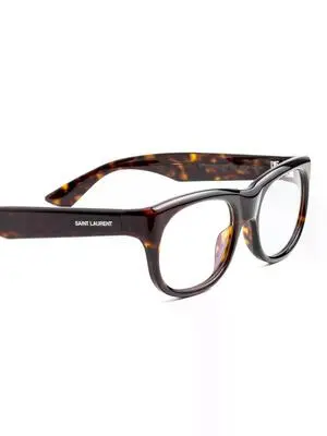 Saint Laurent Tortoiseshell-effect Eyeglasses