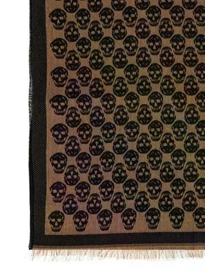 Alexander McQueen Skull-print Scarf - Brown